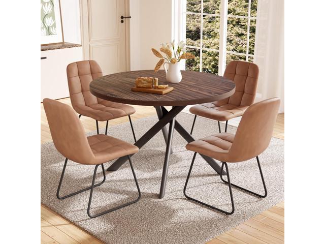 Click here for 45.3 Inch Round Dining Table Set for 4  Mid Centur... prices