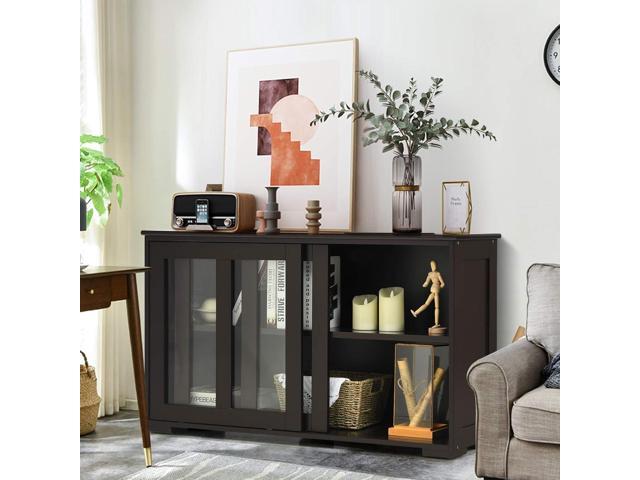 Click here for Costzon Sideboard Buffet Cabinet  Wooden Kitchen S... prices