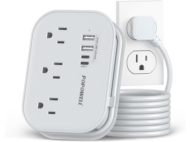 Click here for Flat Plug Power Strip- USB Travel Power Strip  3 O... prices