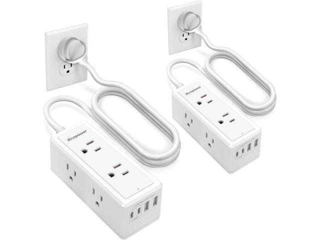 Click here for 2 Pack Power Strip Surge Protector-6 Widely Spaced... prices