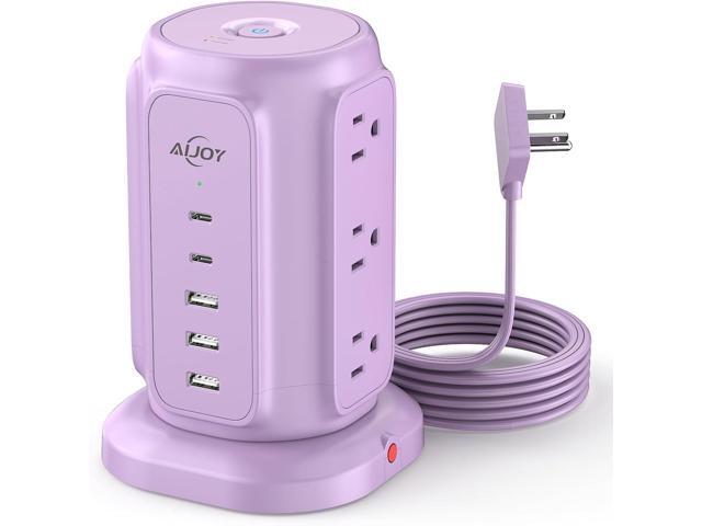 Click here for AiJoy Flat Plug Power Strip Tower with 9 Outlets a... prices