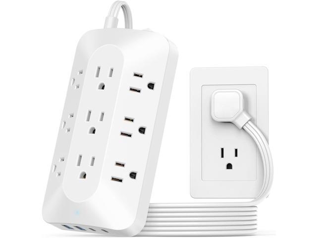 Click here for Flat Plug Power Strip  Ultra Thin Extension Cord 5... prices