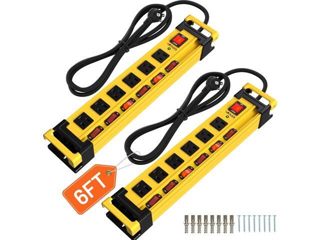 Click here for 2 Pack Power Strip Surge Protector 2700J with Indi... prices