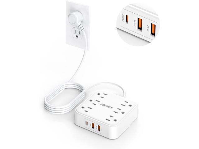 Click here for Power Strip with 20W USB Ports  5 Ft Flat Plug Ext... prices