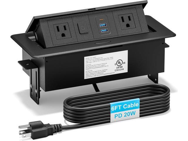 Click here for Recessed Power Strip with 2 AC  2 USB-A  USB-C Por... prices