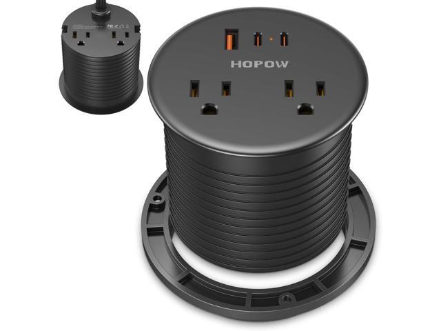 Click here for Recessed Desk Power Grommet with 4 AC Outlets 3 US... prices