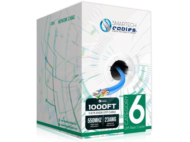 Click here for Smartech Cables Cat6 Riser Cable 1000FT 23AWG UTP... prices
