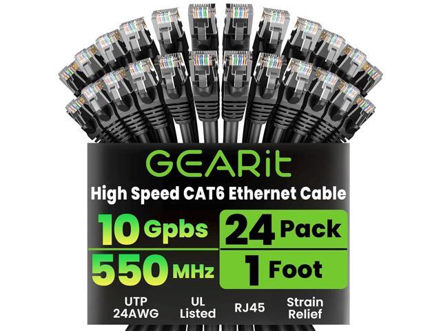 Click here for GEARit Cat 6 Ethernet Cable Pack - 24-Pack 1 ft Ca... prices