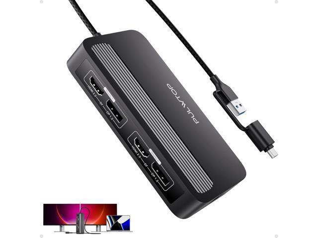 Click here for PULWTOP Dual DisplayLink Docking Station  USB C Do... prices