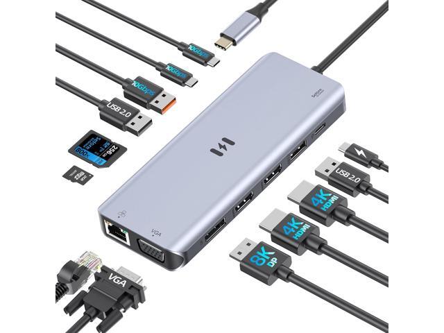 Click here for USB C Docking Station 4 Monitors 13 in 1 Laptop Do... prices