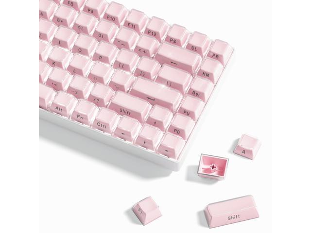 Click here for Womier Jelly Keycaps-Lusterfly Cute Keycaps Pink 6... prices
