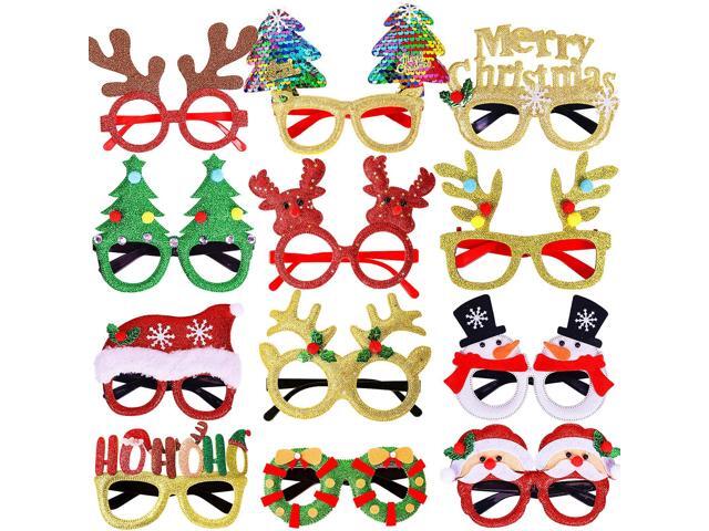 Click here for _Mega Brand 12Pcs Christmas Glasses Glitter Holida... prices