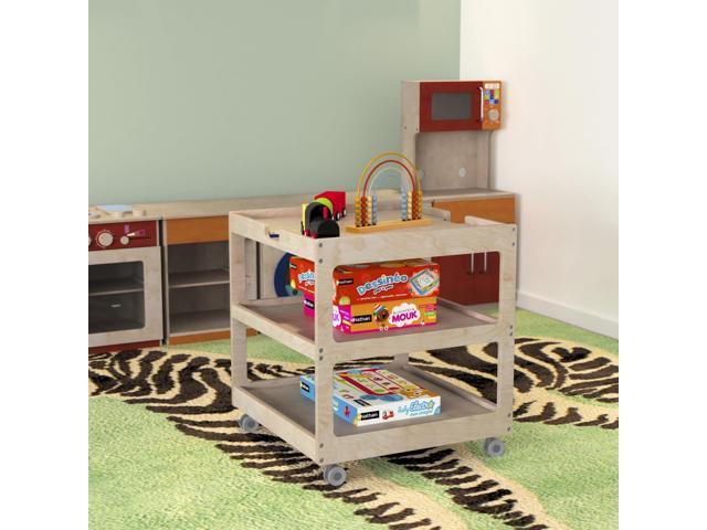 Click here for Flash Furniture MK-ME14795-GG Natural 3 Shelf Mobi... prices