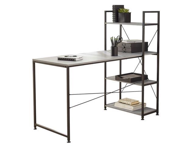 Click here for Realspace Trazer 56W Computer Desk With Storage Sh... prices