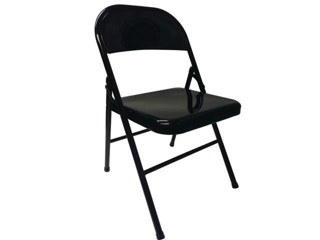 Click here for Realspace Metal Folding Chairs  Black  Set of 4 Ch... prices