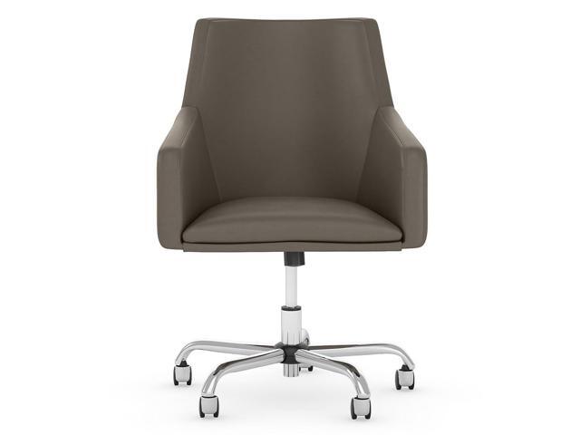 Click here for Bush Business Furniture London Mid Back Leather Bo... prices