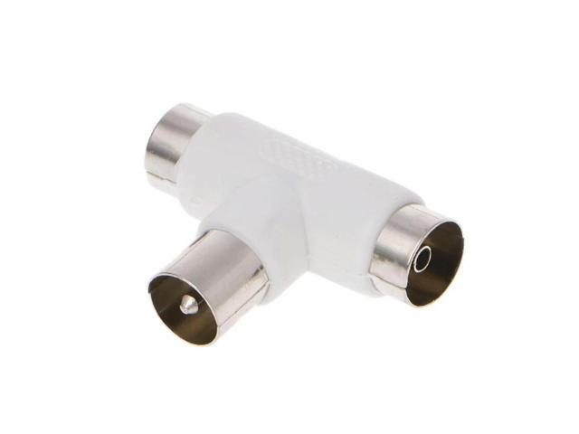 Click here for 2 Way for T Splitter Aerial Coaxial Cable Male to... prices
