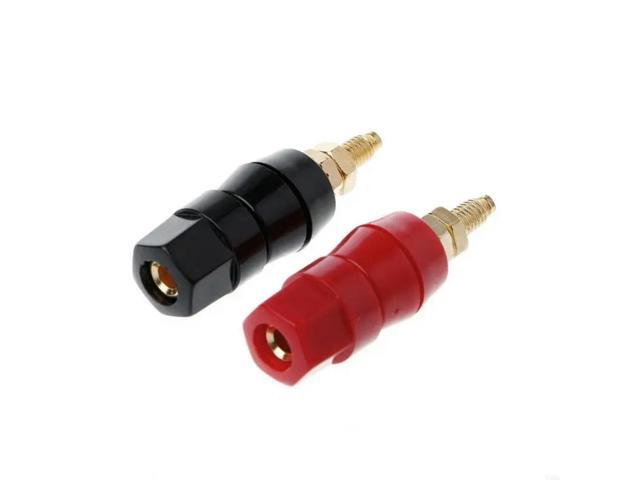 Click here for 1 Pair 4mm Banana Plug Red Black Connector Amplifi... prices