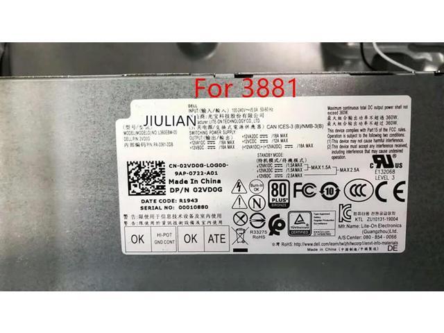 Click here for Power Supply 02VD0G 2VD0G For 3881 3080 7080 7071... prices