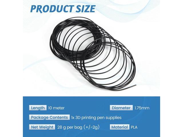 Click here for 3D Printer Pen Filament 1.75mm PLA 10m(black PLA) prices