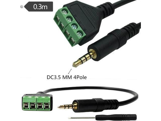 Click here for 3.5mm 1/8 Stereo TRRS Male 4 Pole To 4 Pin AV Scre... prices