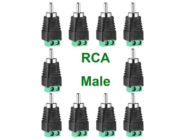 Click here for 10pcs Phono RCA Male Plug To AV Screw Terminal Plu... prices