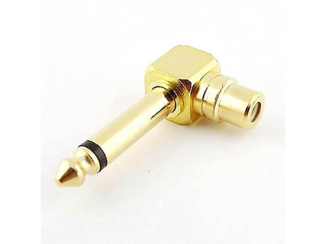 Click here for 1pc Gold Copper RCA Phono Female to 6.35mm 1/4 Mal... prices