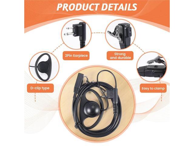 Click here for 2 Pin Advanced D Shape Clip-Ear Ptt Headset Earpie... prices