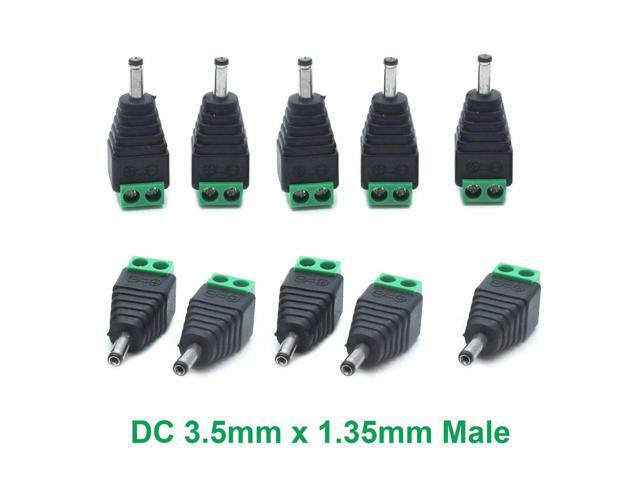 Click here for 10pcs 3.5mm x 1.35mm Male Plug To AV Screw Termina... prices