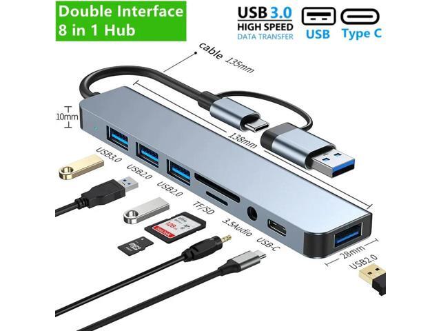 Click here for 8 in 1 USB Hub Type A C 3.0 Concentrator Docking S... prices