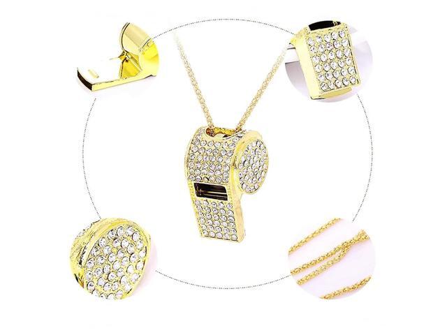 Click here for Whistle  Metal Crystal Rhinestone Whistle  Shining... prices
