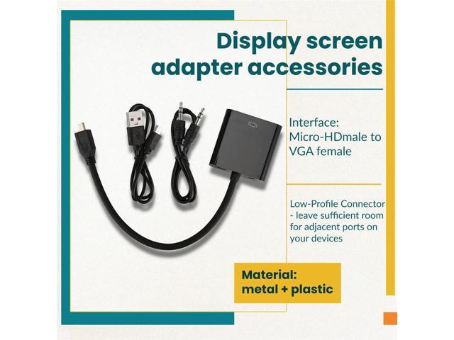 Click here for Micro-HDMI to VGA Adapter Cable 1080P Video Conver... prices