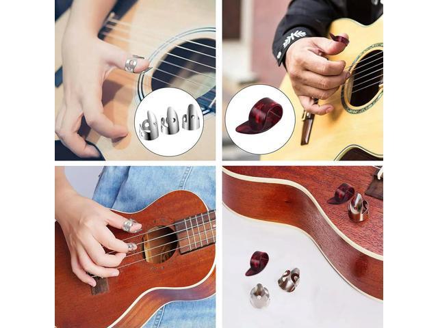 Click here for Adjustable Finger Thumb Picks Set Includes 8Pcs St... prices