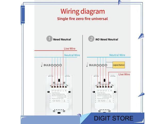 Click here for Matter Switch US Touch Switch 4 Gang Home Life Wal... prices