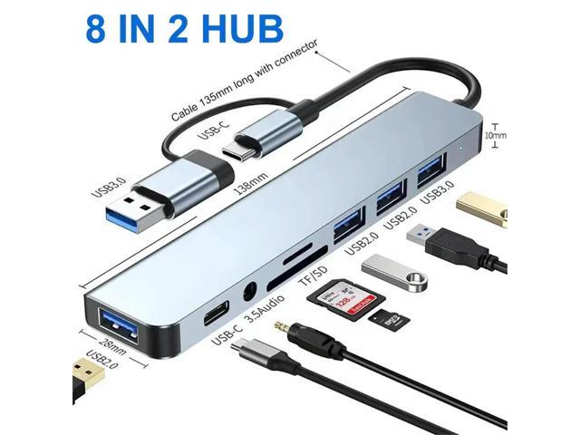 Click here for 8 in 2 USB +Type C HUB Docking Station with 3.5mm... prices