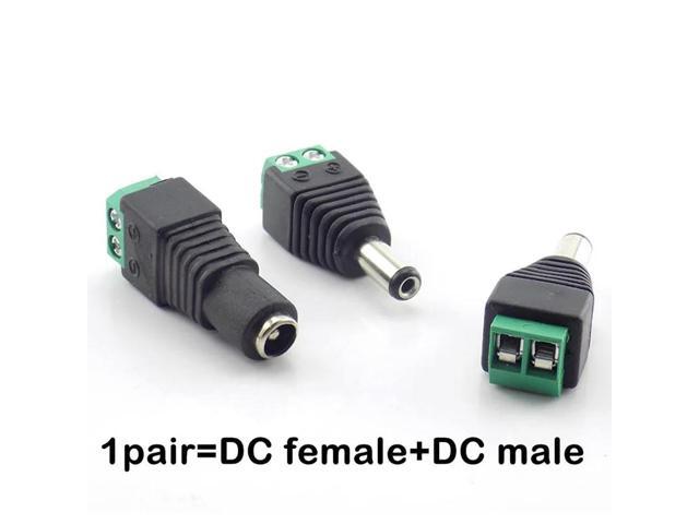 Click here for 1 pair DC Power plug female+ male Connector jack C... prices