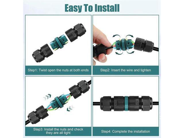 Click here for 4PCS 2 Way 3 Pole Junction Box IP68 Outdoor Waterp... prices