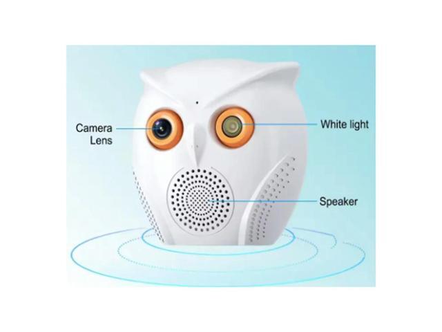 Click here for Camera Owl Shape 2K 5MP Home Mini Indoor Baby Moni... prices