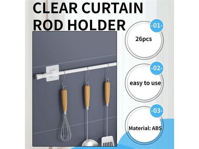 Click here for 26PCS Curtain Rods No Drill Curtain Rod Brackets H... prices