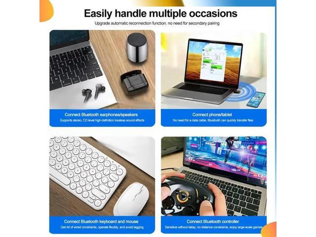 Click here for AX900 USB 6 Bluetooth 5.4 Adapter 2 In 1 Dongle Du... prices