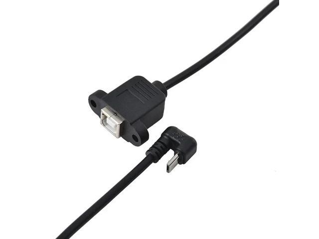 Click here for Best 30cm USB 2.0 B Female Socket 90 Degree Male C... prices