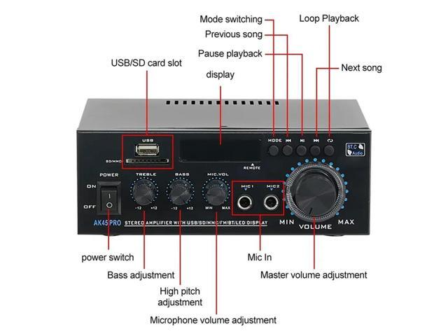 Click here for Ak45pro Digital Amplifier Home Theater Channel 2.0... prices