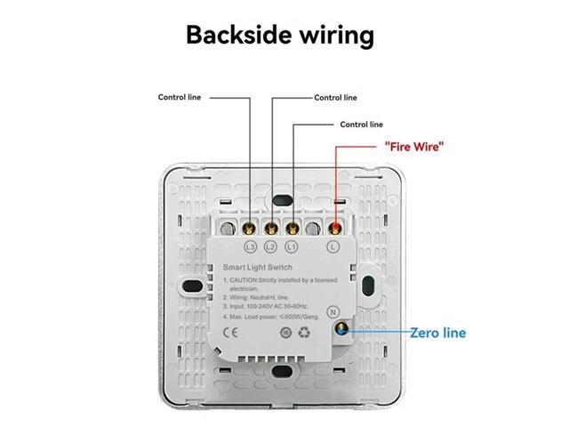 Click here for Tuya For Google Alexa Display Light Switch Glass T... prices