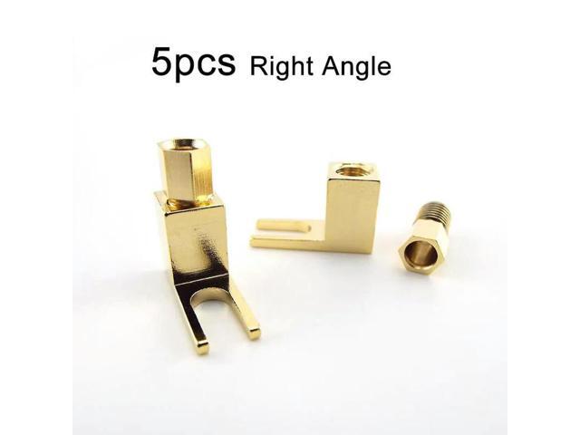 Click here for 5pcs Y Spade Right Angle 4mm Banana Plug Speaker C... prices