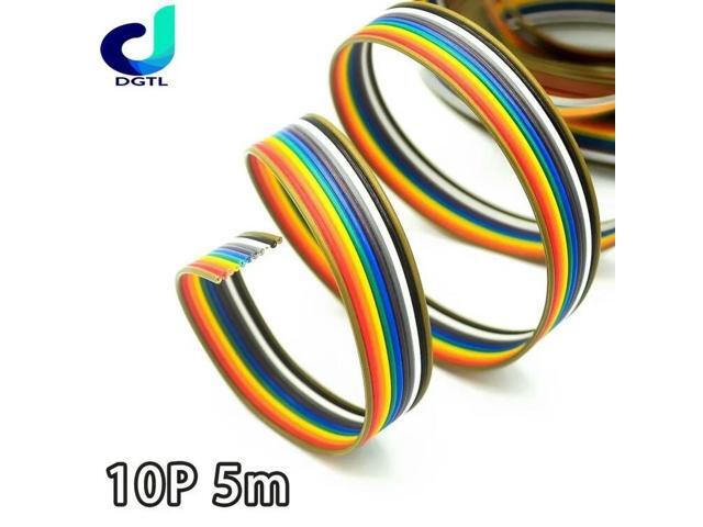 Click here for 5meters/lot Ribbon Cable 10 WAY Flat Color Rainbow... prices