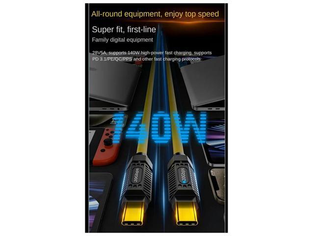 Click here for PD 140W Splicing Fast Charging Data Cable 20Gbps 8... prices