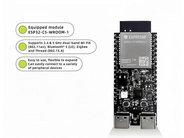 Click here for ESP32-C5-DevKitC-1 Development Board 2.4 & 5 GHz D... prices