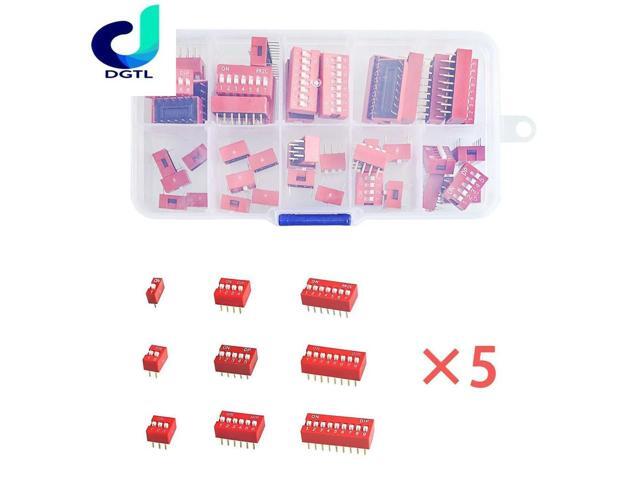 Click here for 45PCS/LOT Dip Switch Kit In Box 1 2 3 4 5 6 7 8 9W... prices