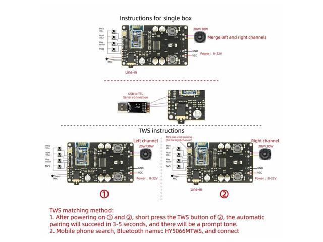 Click here for TWS TPA3118 Amplifier Audio Board Amplificador AUX... prices