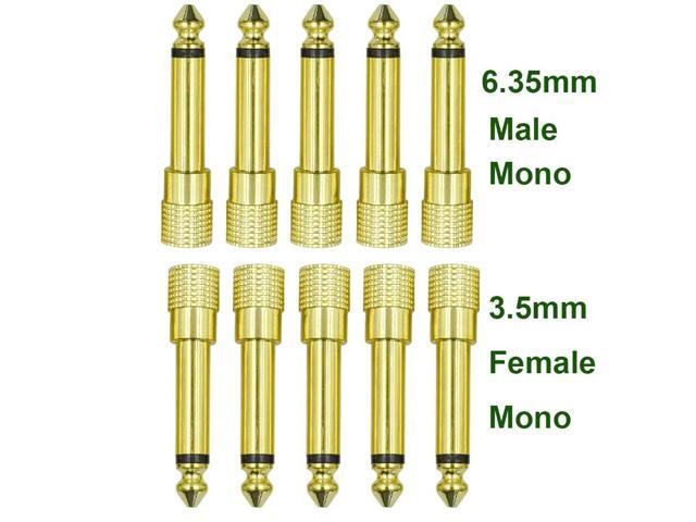 Click here for 10pcs Gold l 6.35mm 1/4 Male Plug Mono TS to 3.5mm... prices